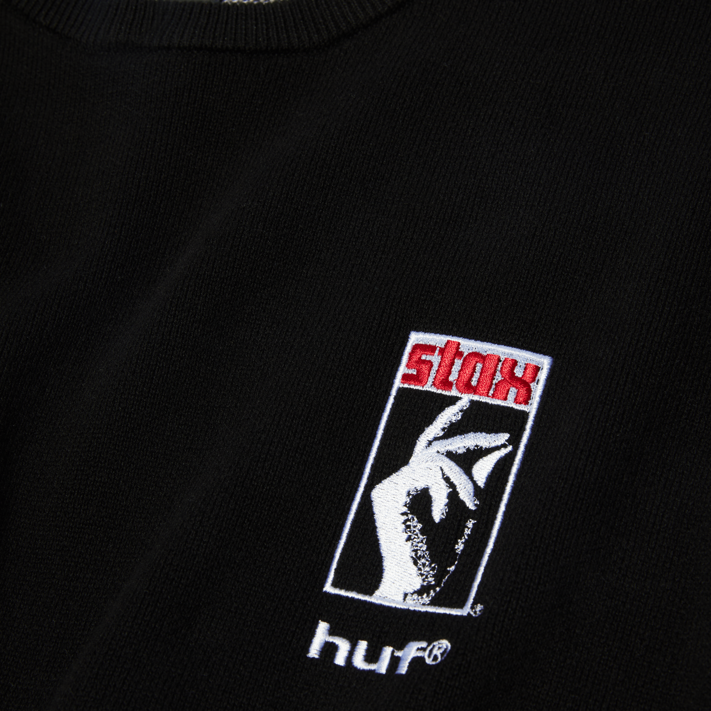 HUF x Isaac Hayes Black Moses Knit Sweater – HUF Worldwide